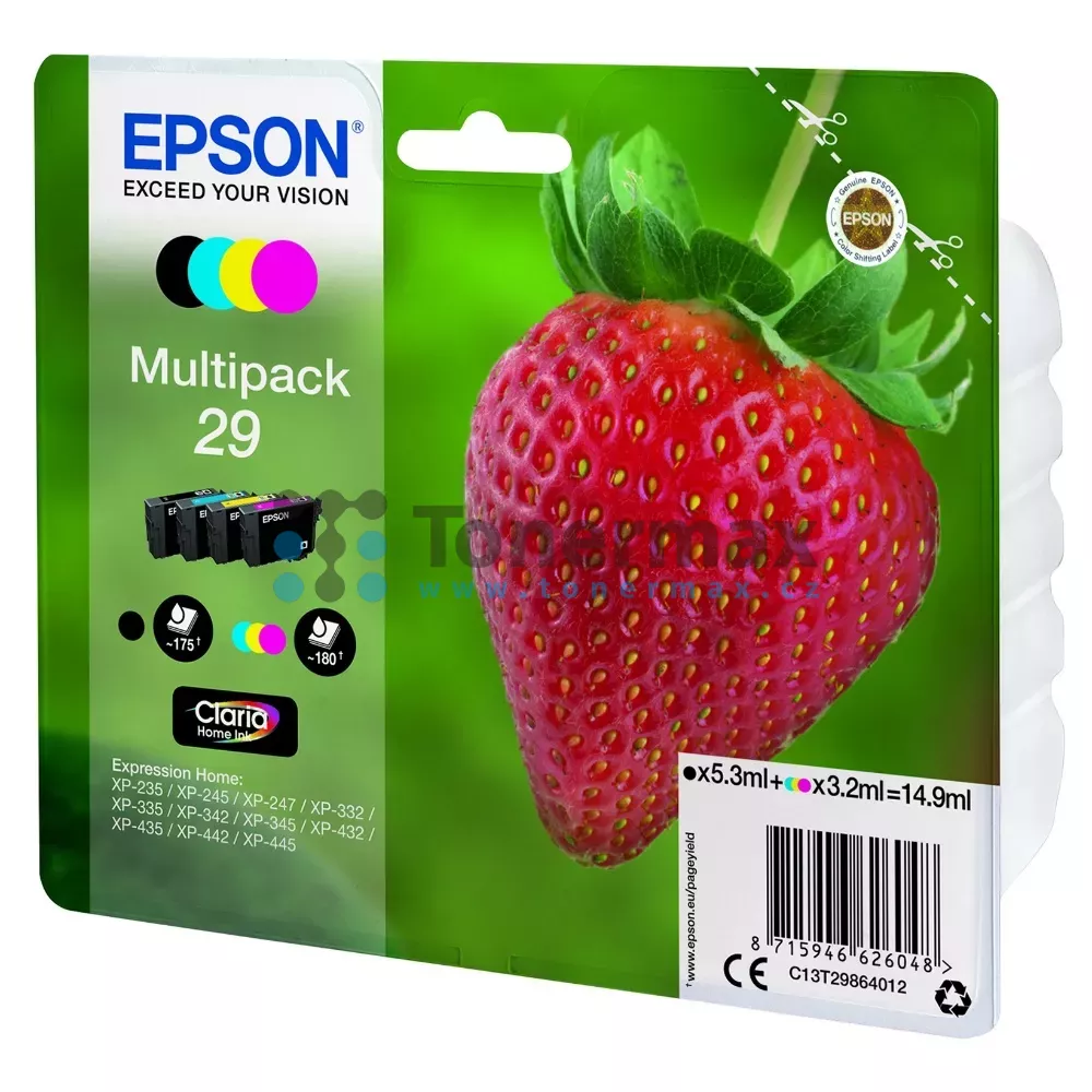 Epson 29, C13T29864012, multipack (cartridge originální) | TONERMAX, s.r.o.