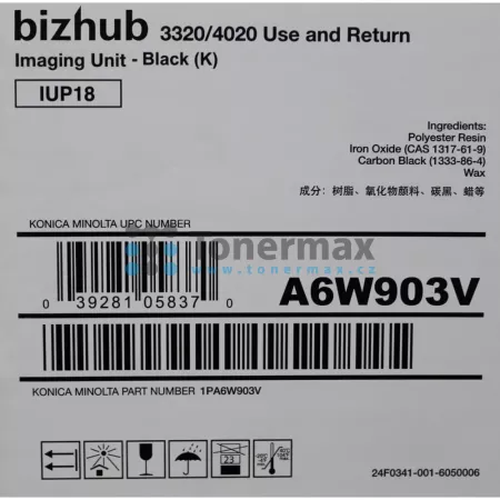 Konica Minolta IUP18, IUP-18, A6W903V, return, Imaging Unit ...